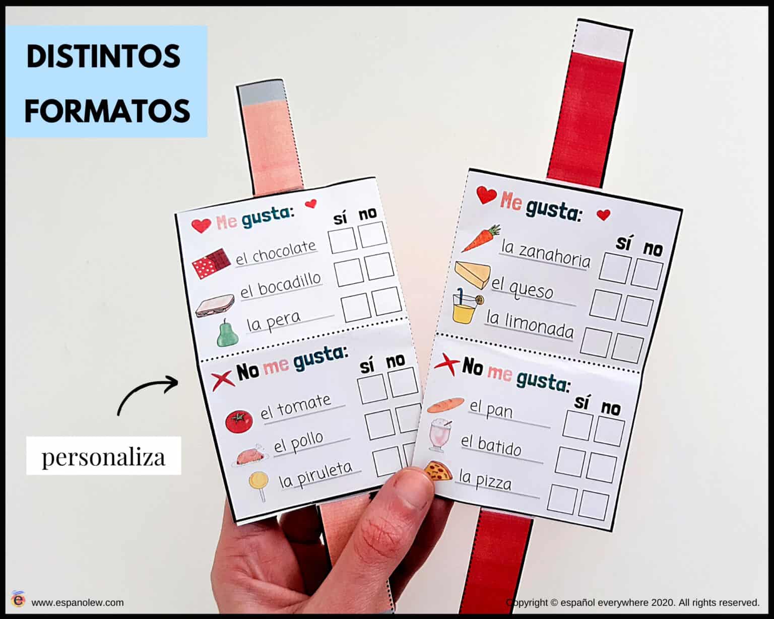 verbo gustar y comida.Actividades para presentarse enc lase de español ...