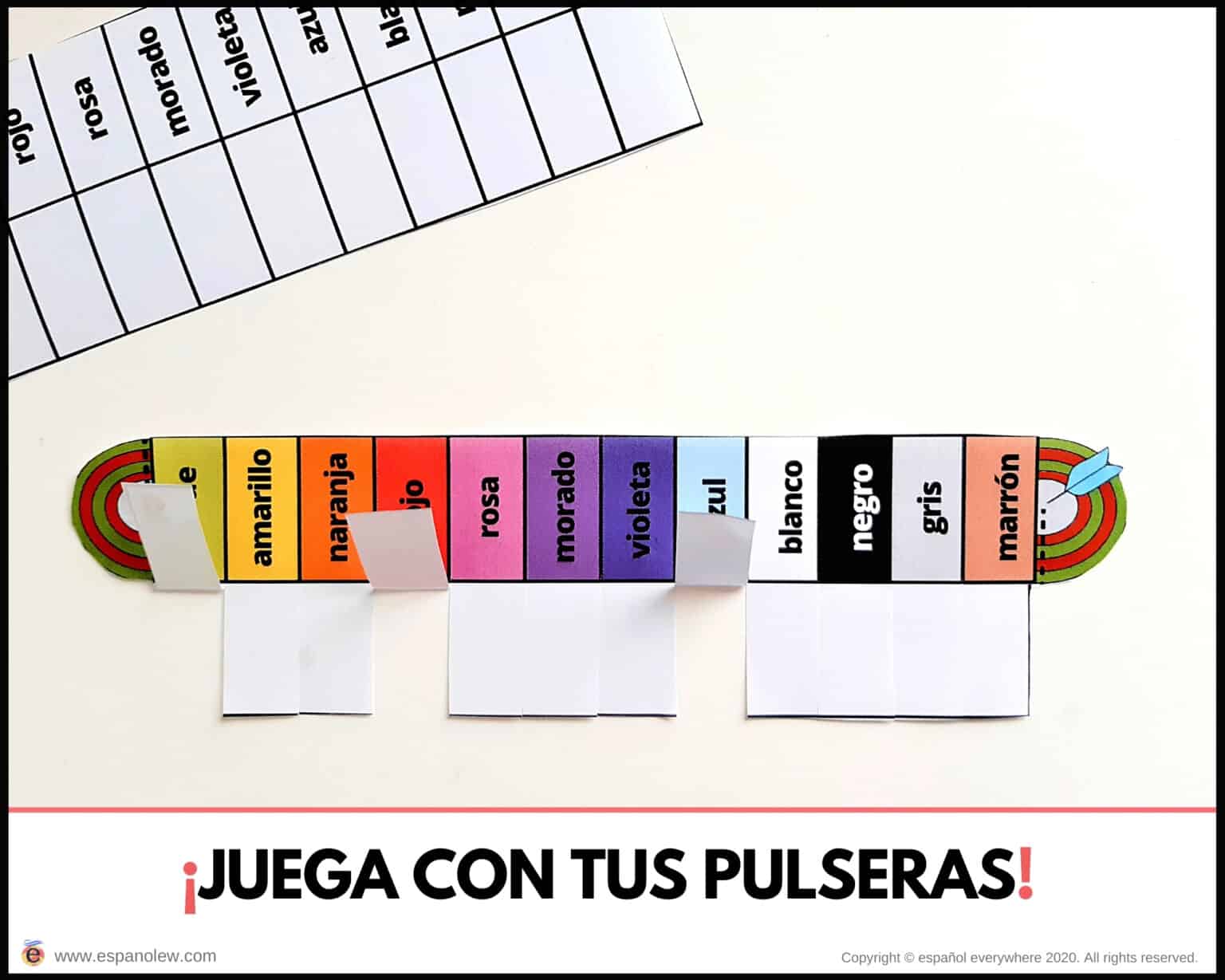 | 🌈´Pulseras Colorín´. Manualidades, Fichas Y Juegos Para Colores Y ...