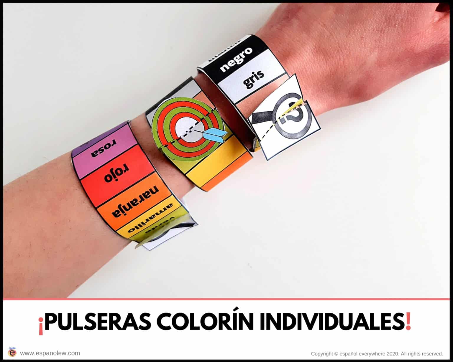| 🌈´Pulseras Colorín´. Manualidades, Fichas Y Juegos Para Colores Y ...
