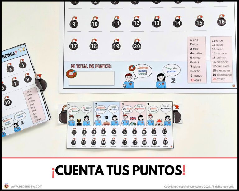 fichas para la clase de español (2) | español everywhere