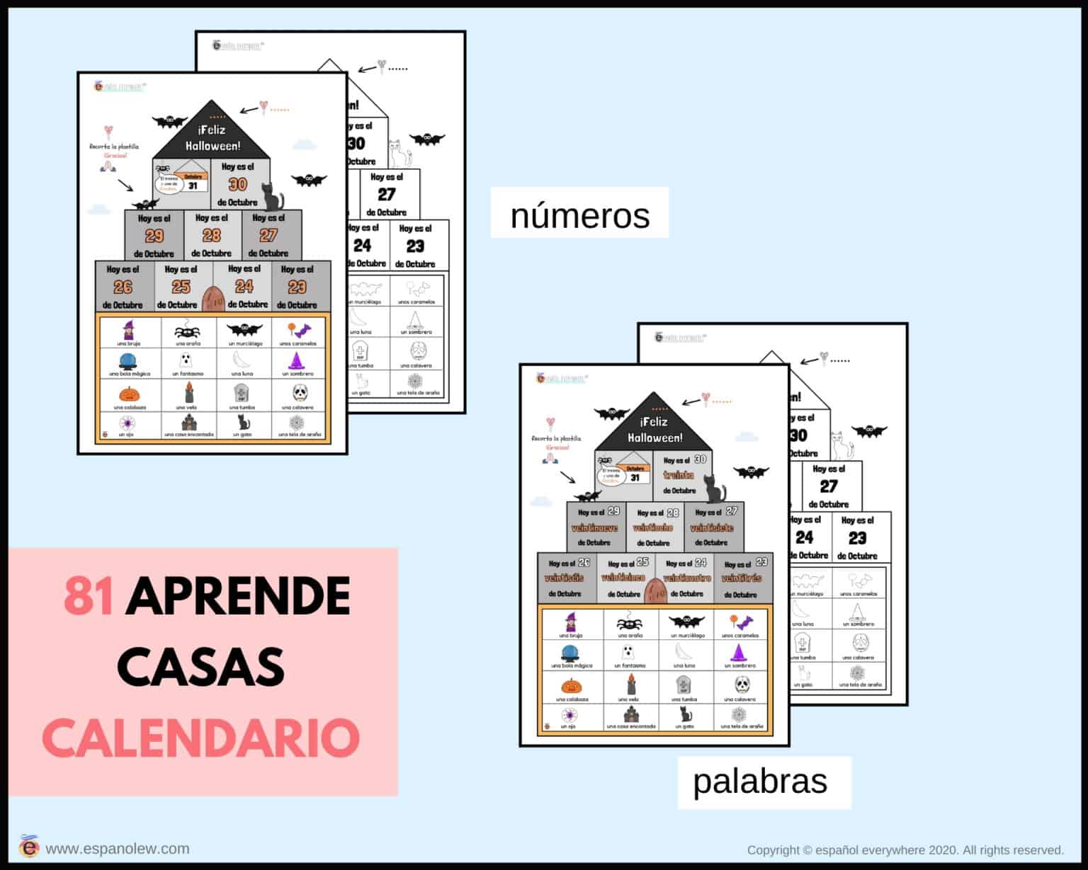 💻 ´Aprende-casas de Halloween´- Vocabulario, conjugación, verbos ...