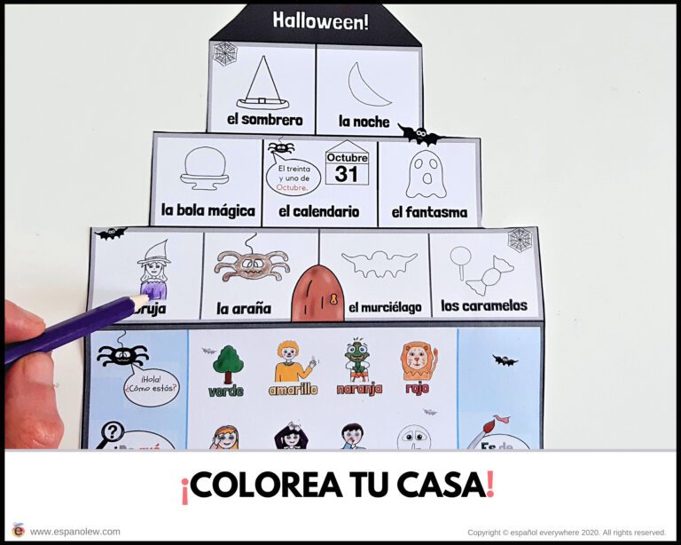 💻 ´Aprende-casas de Halloween´- Vocabulario, conjugación, verbos ...