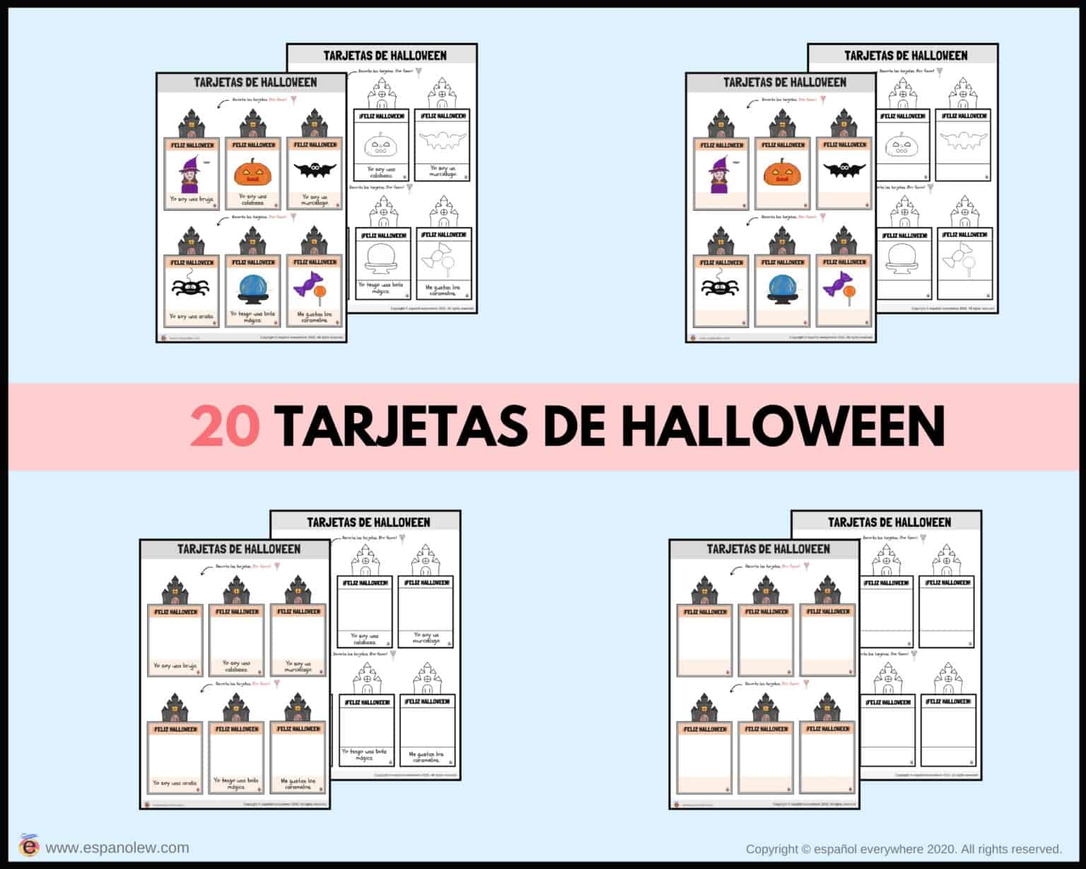 💻 ´Aprende-casas de Halloween´- Vocabulario, conjugación, verbos ...