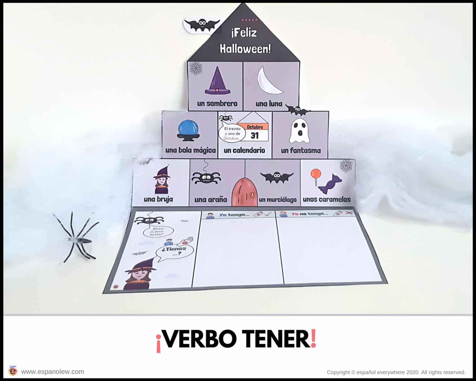 💻 ´Aprende-casas de Halloween´- Vocabulario, conjugación, verbos ...