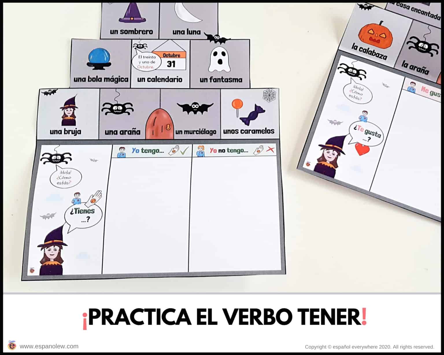 💻 ´Aprende-casas de Halloween´- Vocabulario, conjugación, verbos ...