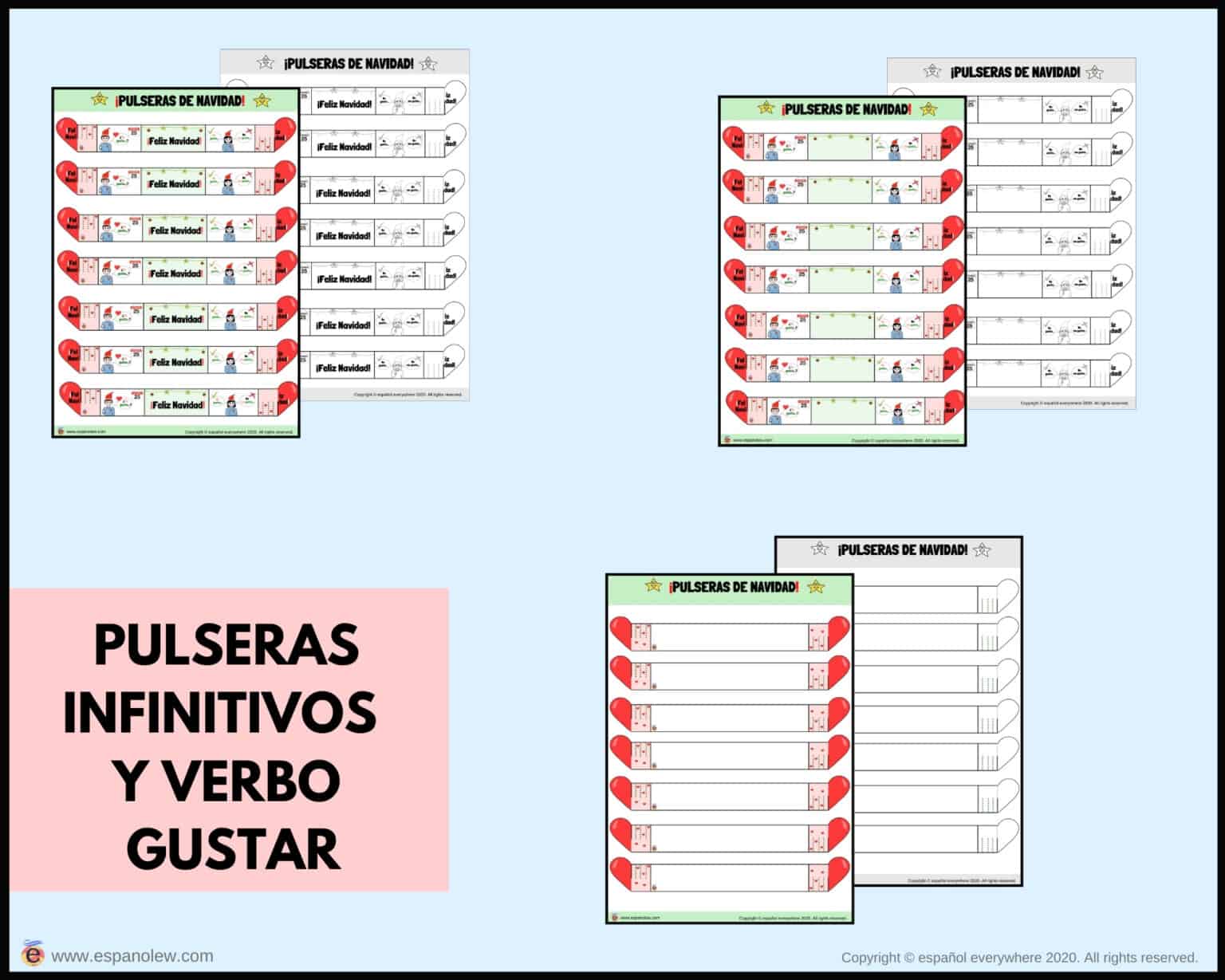 💻 ´Aprende-Árbol de Navidad´- Manualidades y juegos con infinitivos y ...