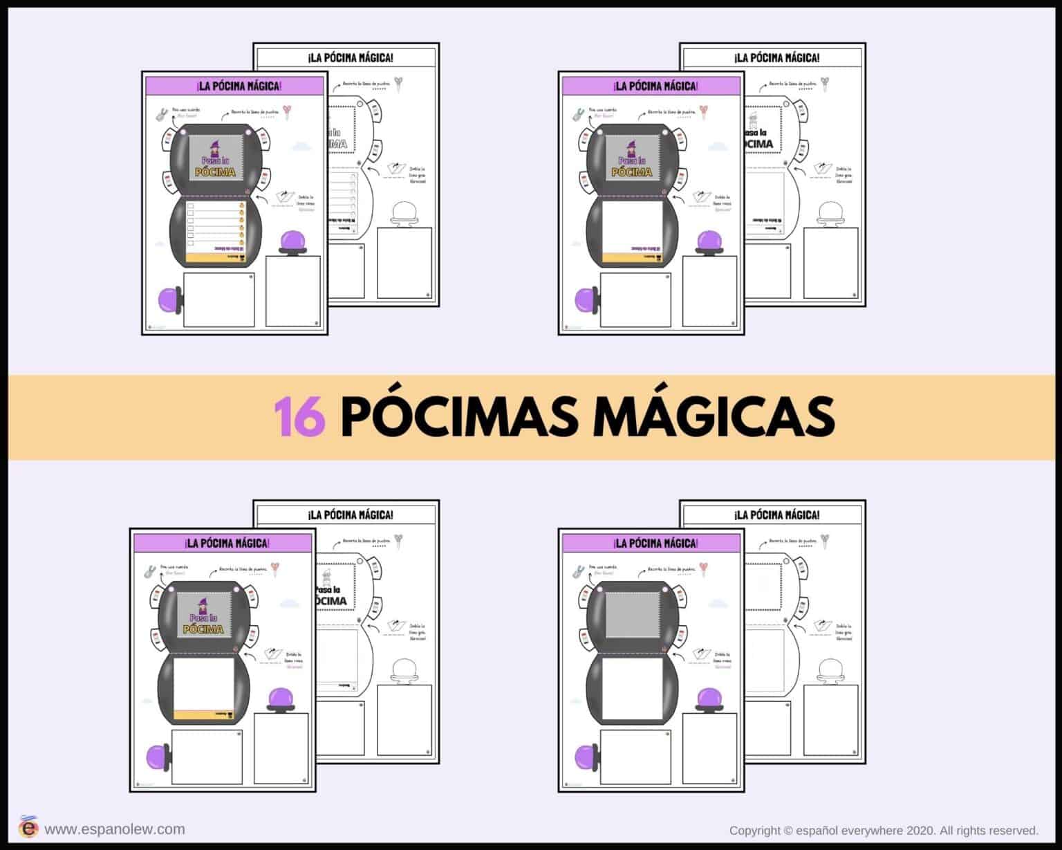 pócima mágica- actividades para la clase de español con niños | español ...
