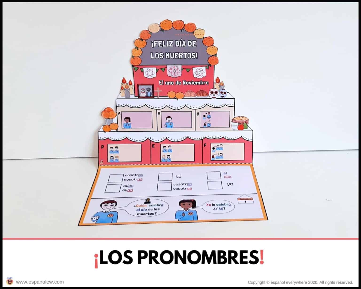 💻 ´Aprende-altares Día de Muertos´- Vocabulario, pronombres, verbos ...