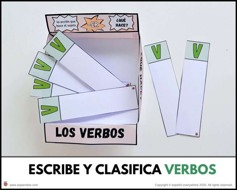 Actividades y ejercicios con verbos. Juegos con infinitivos para niños ...