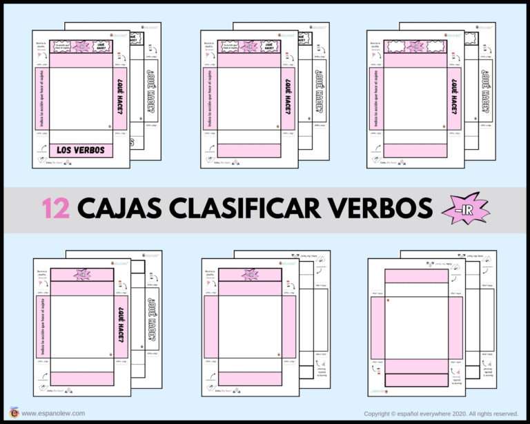 Actividades y ejercicios con verbos. Juegos con infinitivos para niños ...