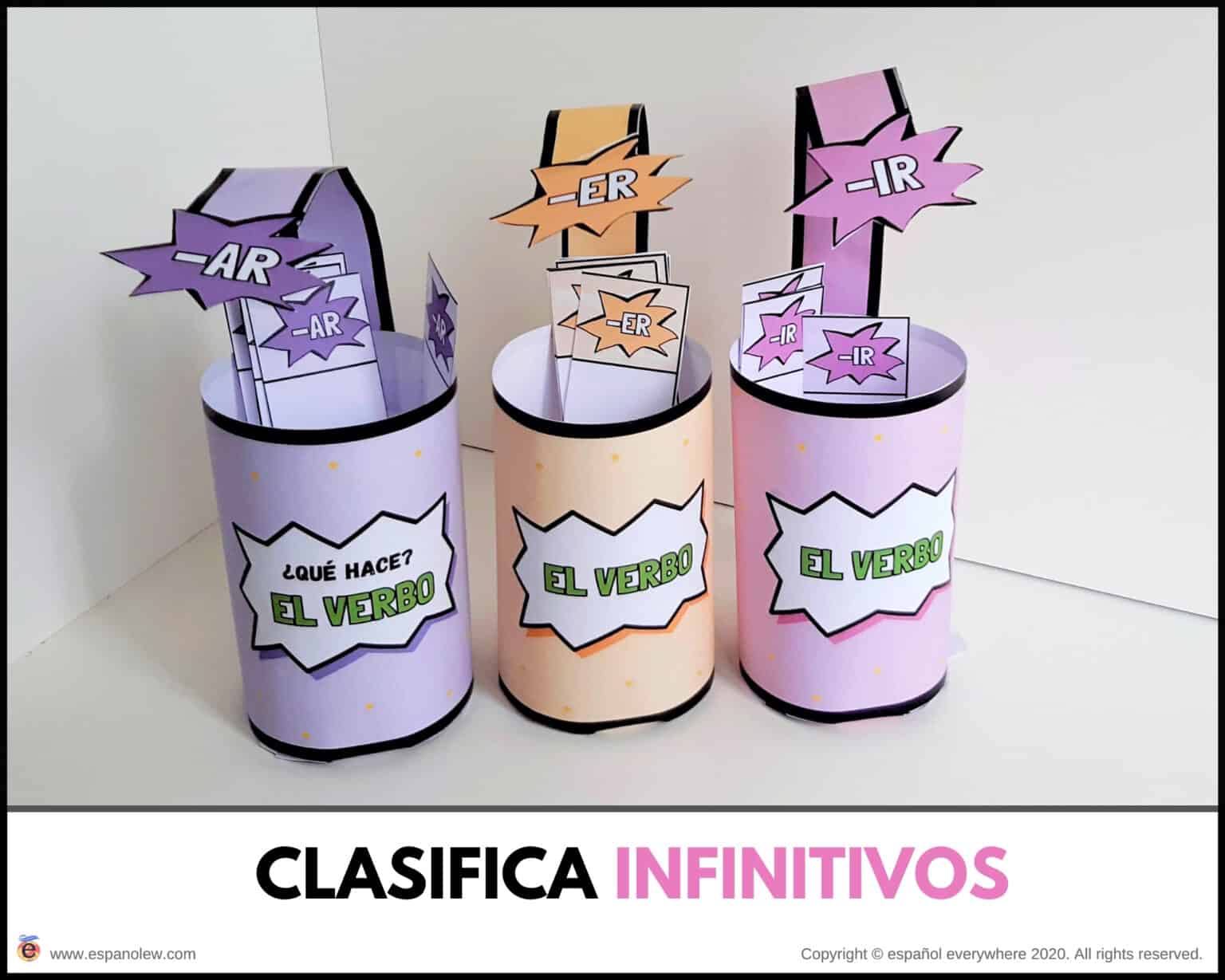 💻 ´Cajas conjugadoras´- Verbos y conjugación: Presente, pasado y futuro.