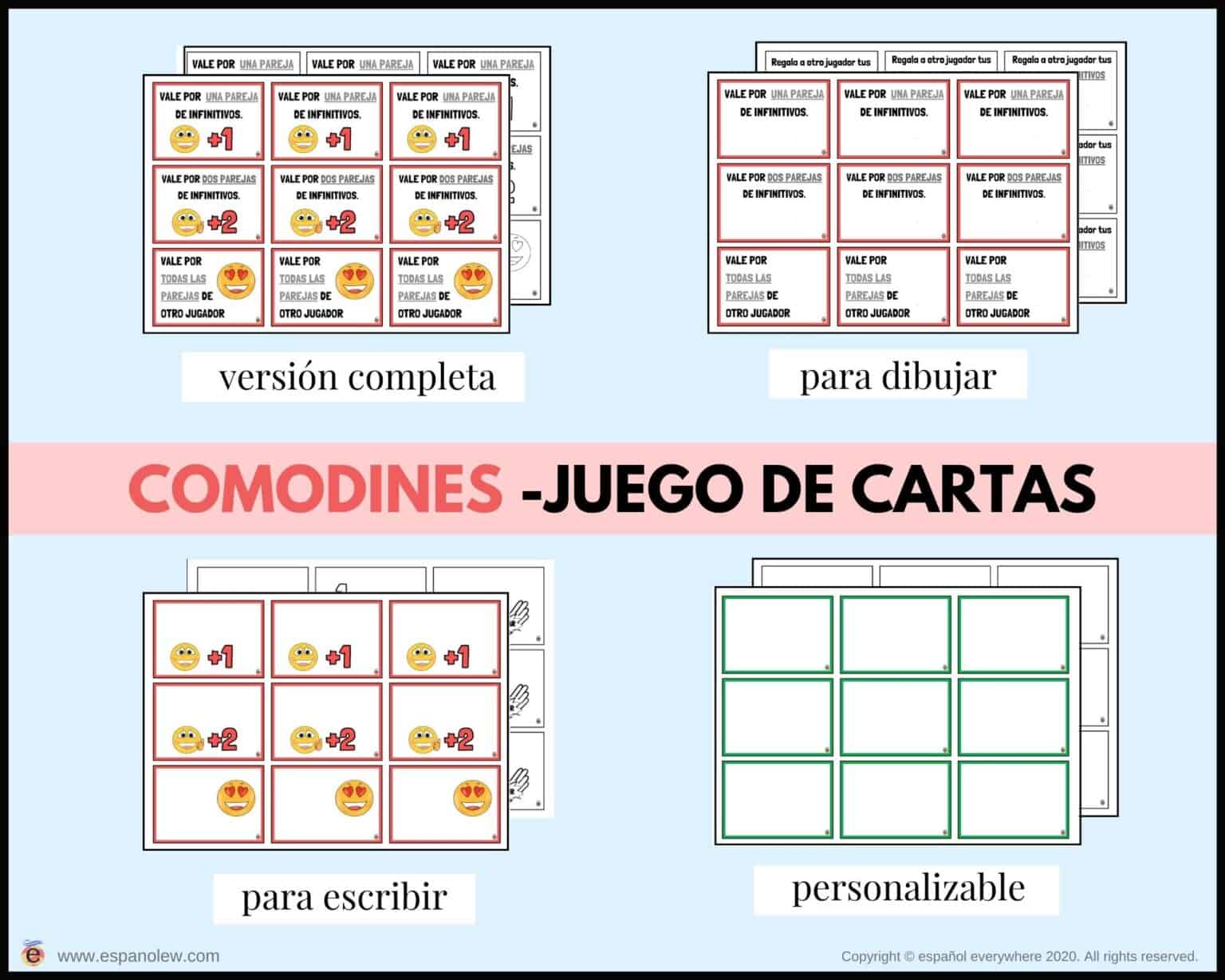 💻 ´Juego de cartas y miniprofe de verbos´-Verbos y conjugación