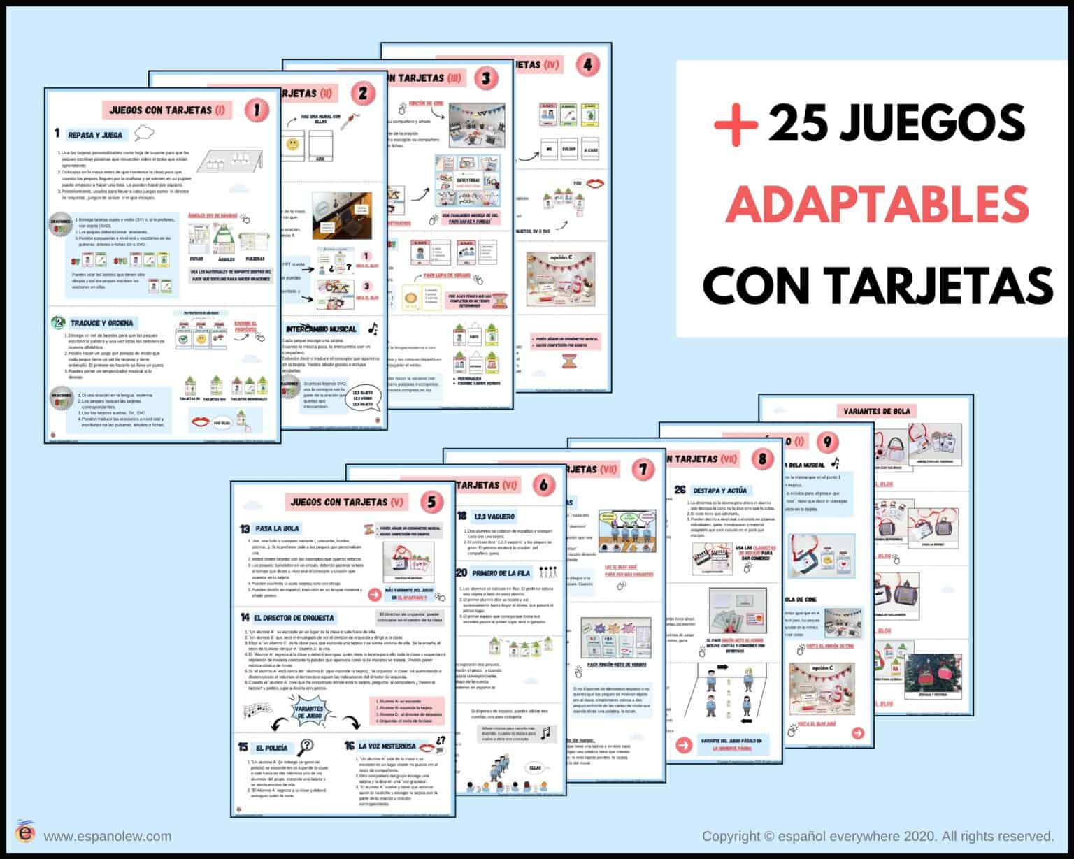 💻 ´Juego de cartas y miniprofe de verbos´-Verbos y conjugación