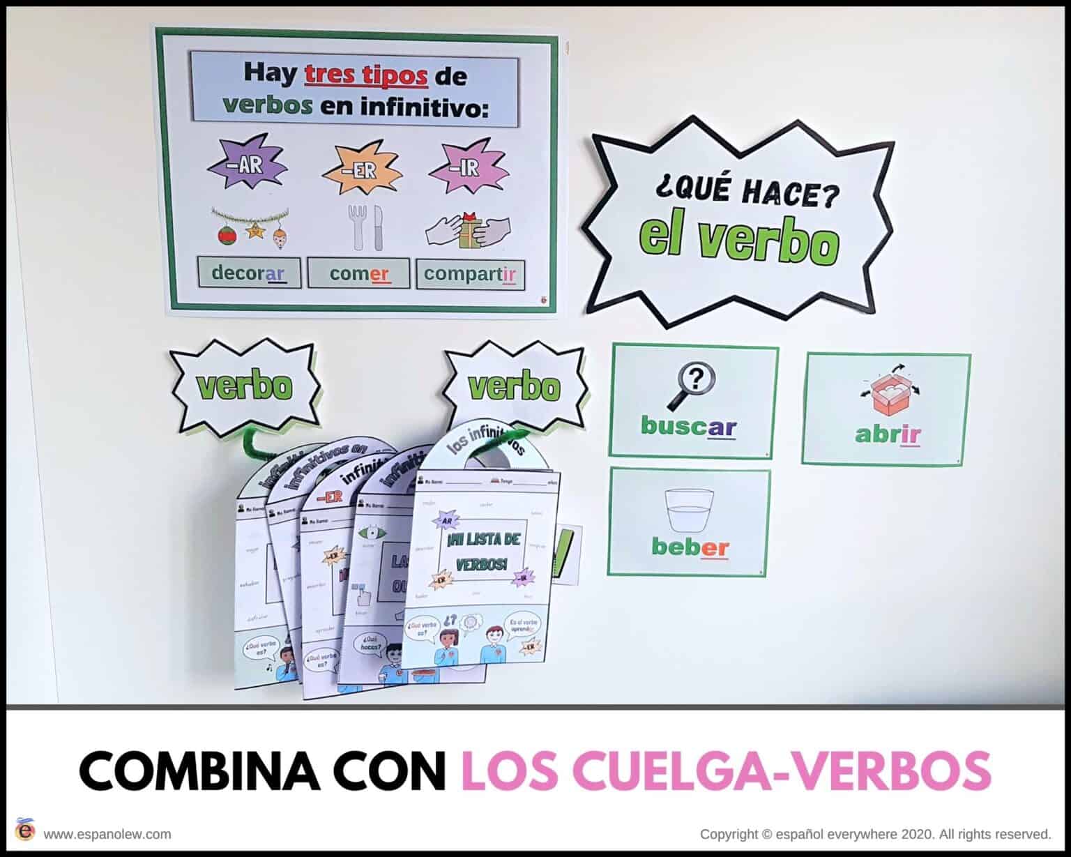 💻 ´Juego de cartas y miniprofe de verbos´-Verbos y conjugación