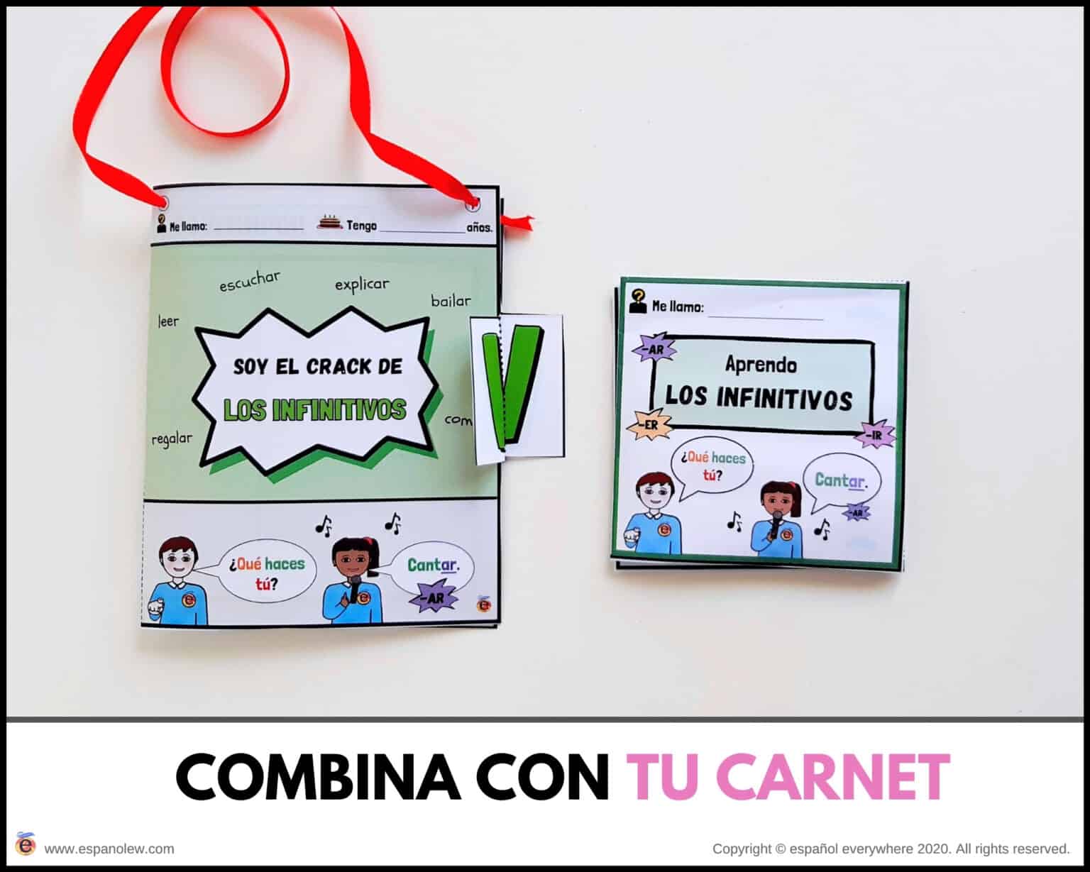 Minilibros de infintivos y conjugación. Cómo conjugar los verbos en ...