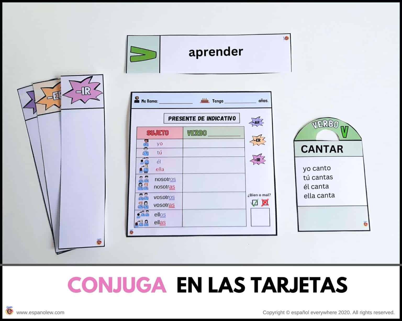 cómo enseñar la conjugación. ejercicios de verbos. actividades de ...