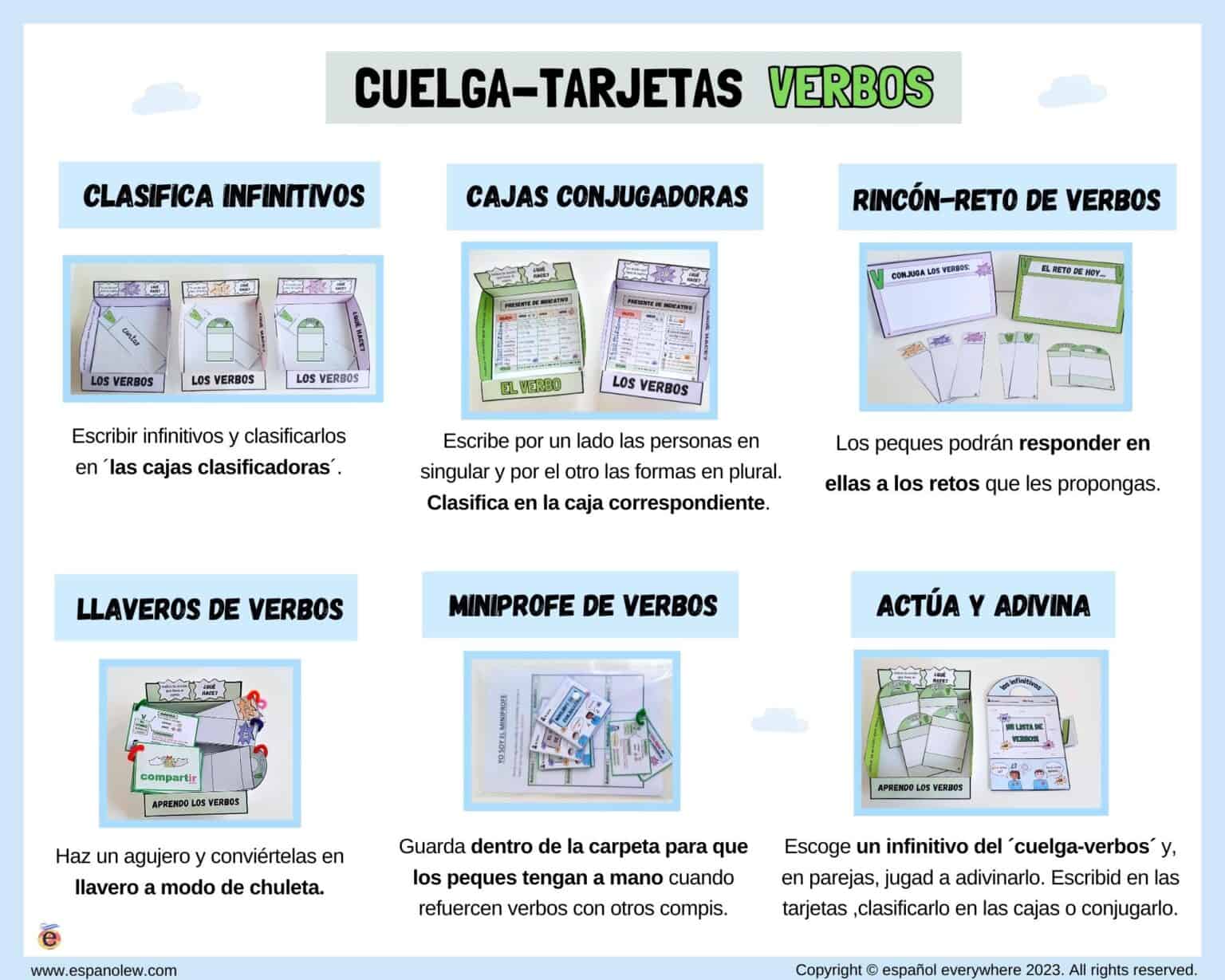 cómo enseñar la conjugación. ejercicios de verbos. actividades de ...