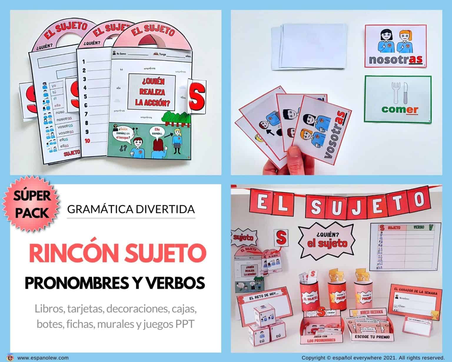 💻 Mega pack´Rincón-reto de verbos´- Verbos y conjugación