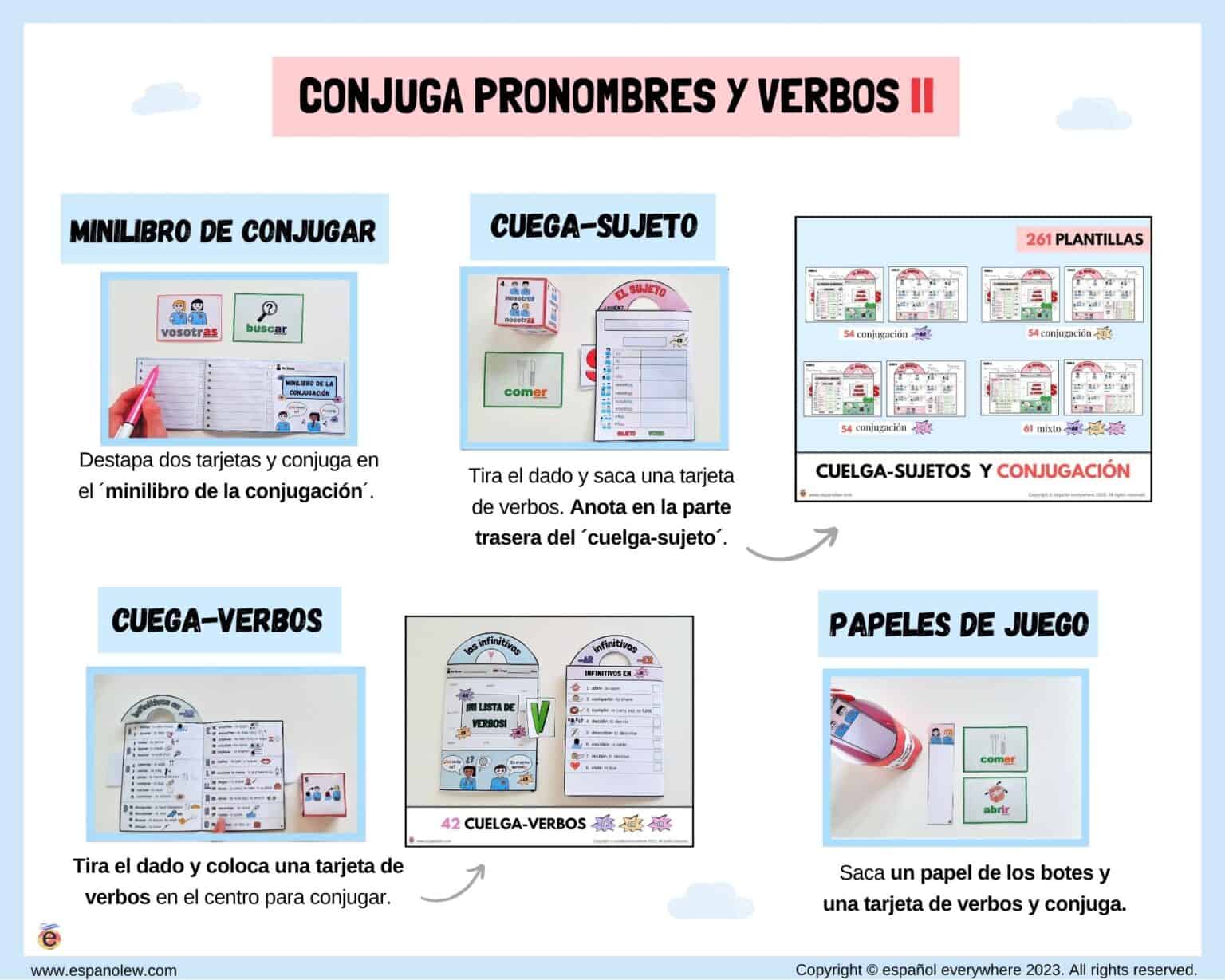 💻 ´Rincón sujeto (I)´- Actividades, juegos y minilibros con pronombres ...