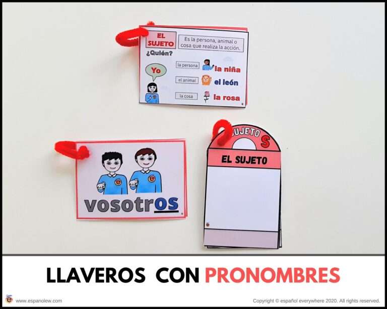 💻 ´Rincón sujeto (II)´- Actividades, juegos y minilibros con pronombres ...