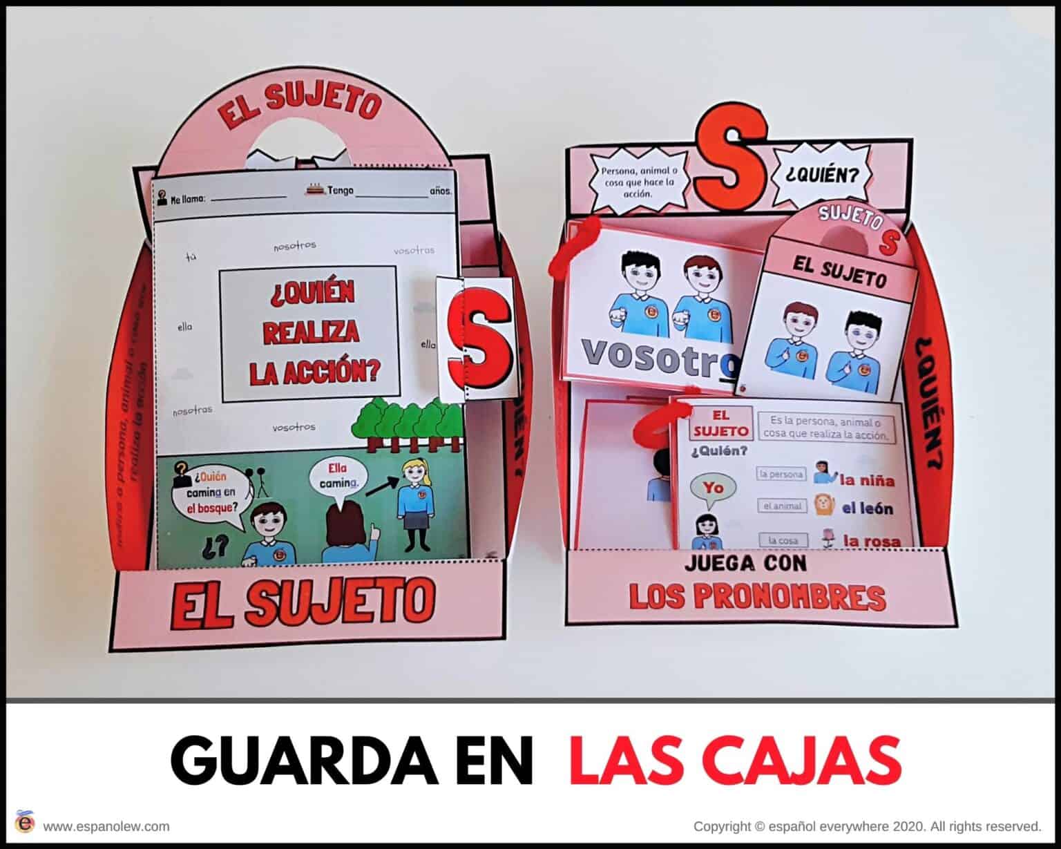 💻 ´Rincón sujeto (II)´- Actividades, juegos y minilibros con pronombres ...