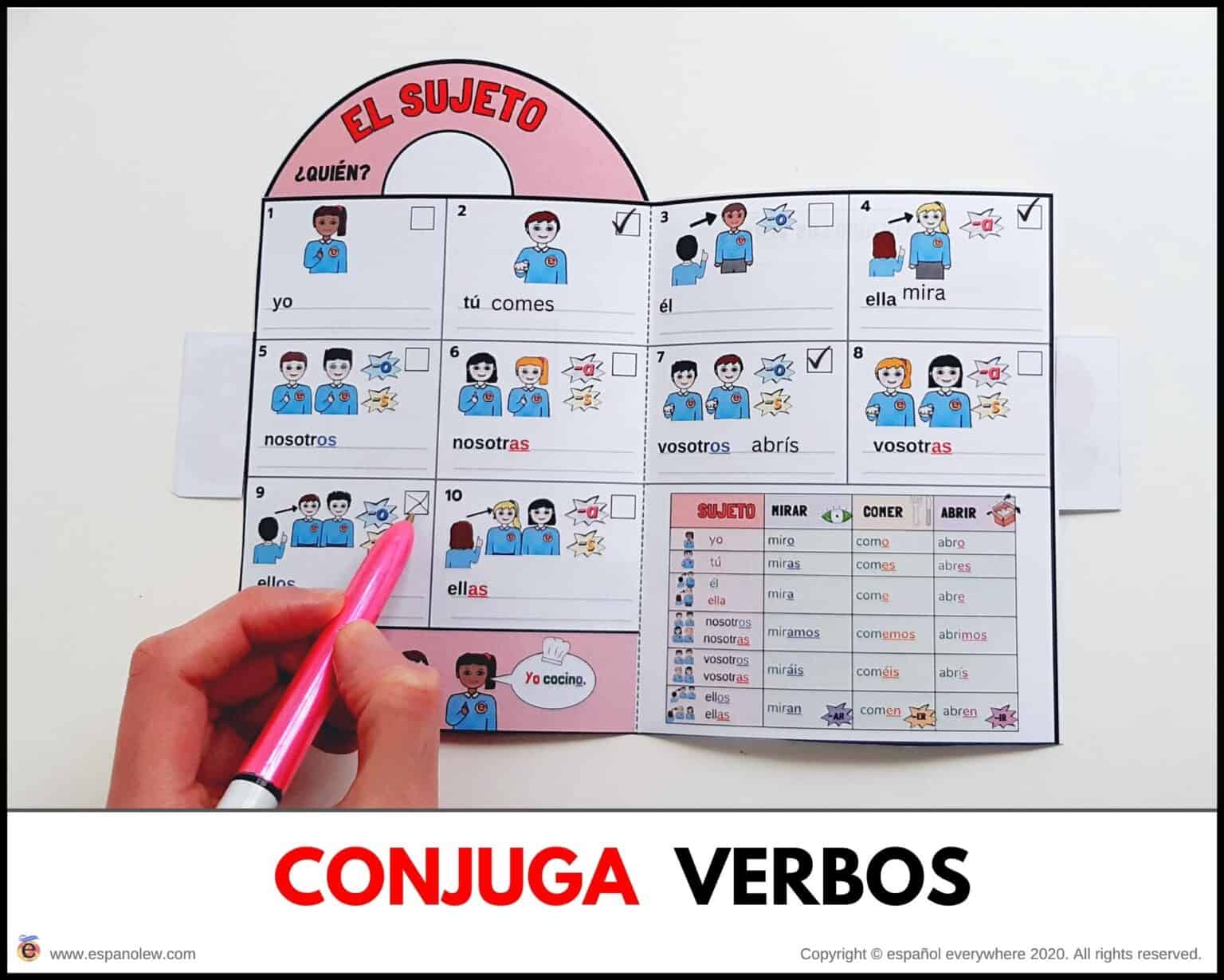 💻 ´Rincón sujeto (I)´- Actividades, juegos y minilibros con pronombres ...