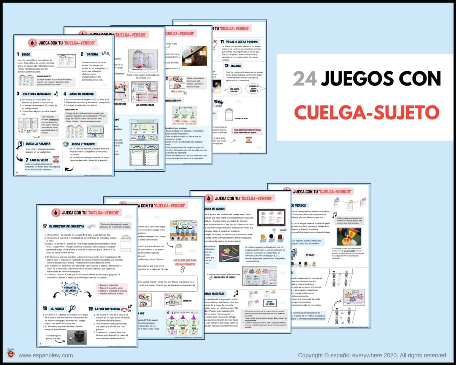 💻 ´Rincón sujeto (I)´- Actividades, juegos y minilibros con pronombres ...