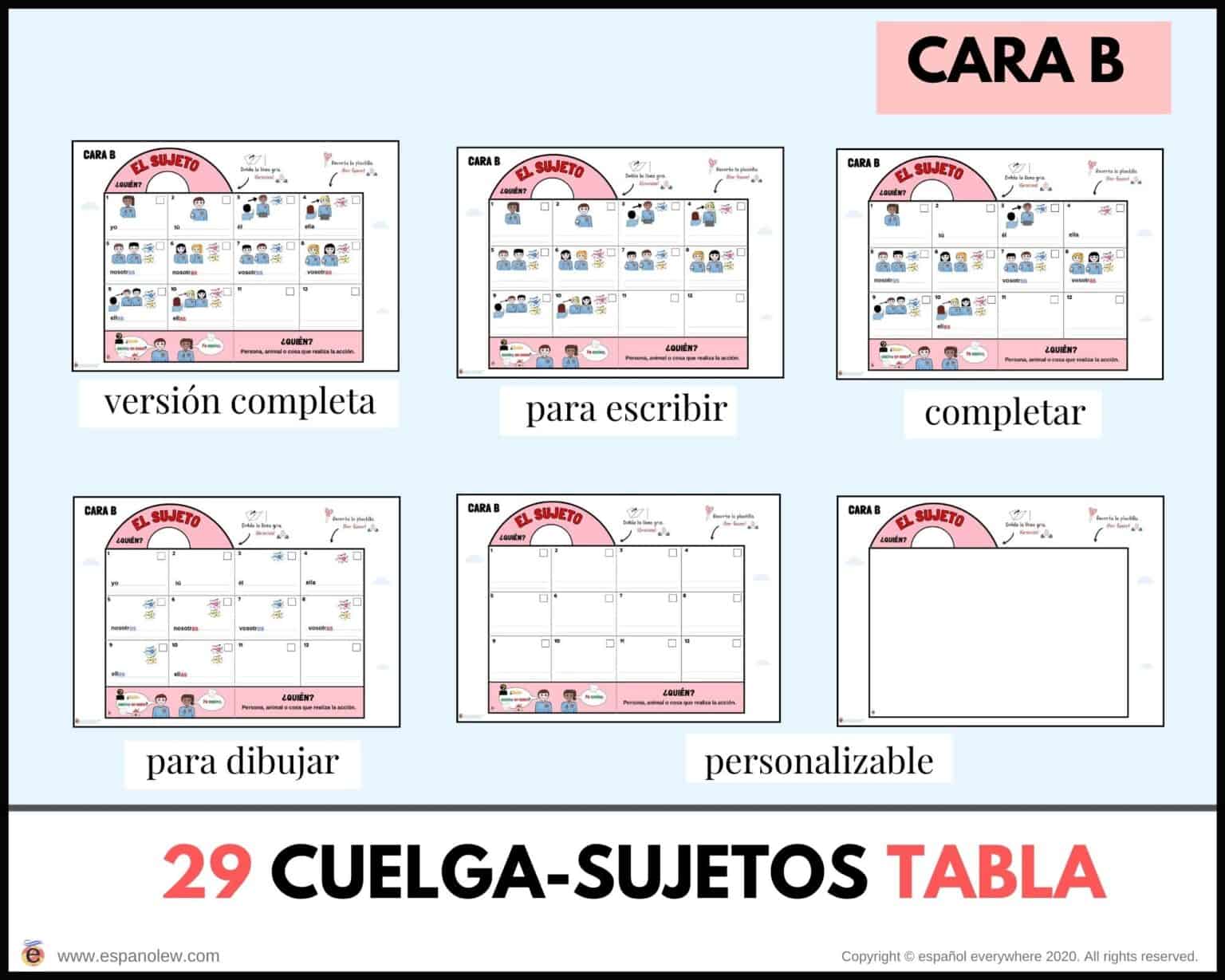 💻 ´Rincón sujeto (I)´- Actividades, juegos y minilibros con pronombres ...