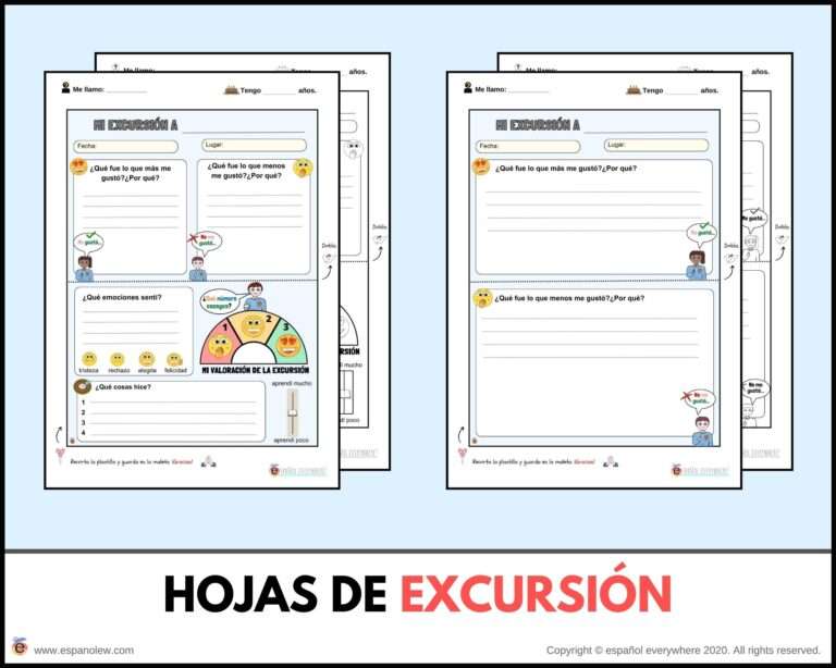 Fichas reflexión de excursiones. Excursiones escolares. Cómo preparar ...