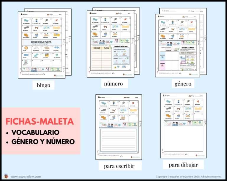 Vocabulario de las vacaciones en la playa. Qué cosas hay en la playa ...