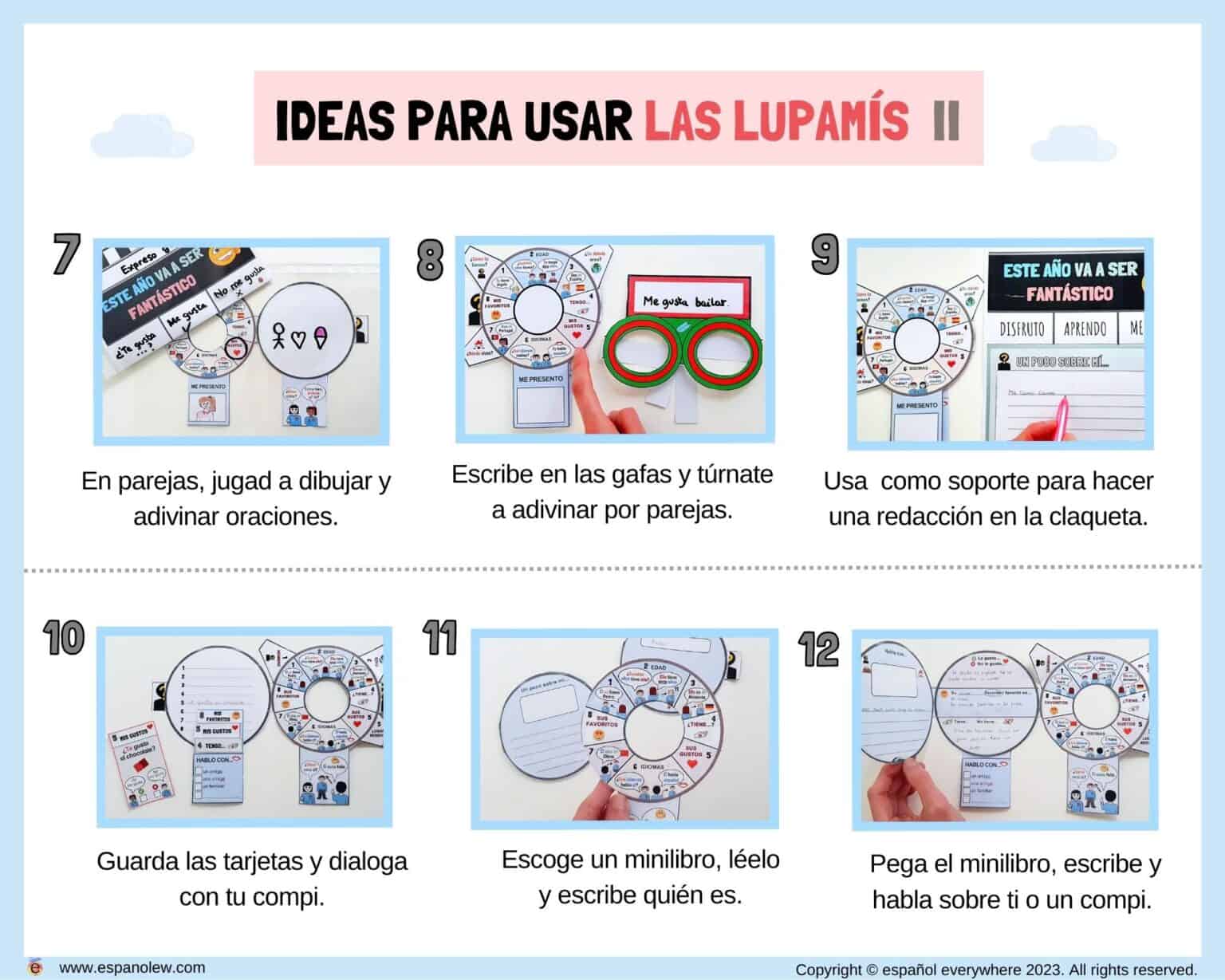 💻 ´Las lupamís (I)´- PRESENTARSE Y OBJETIVOS- Preguntas, Verbo tener ...