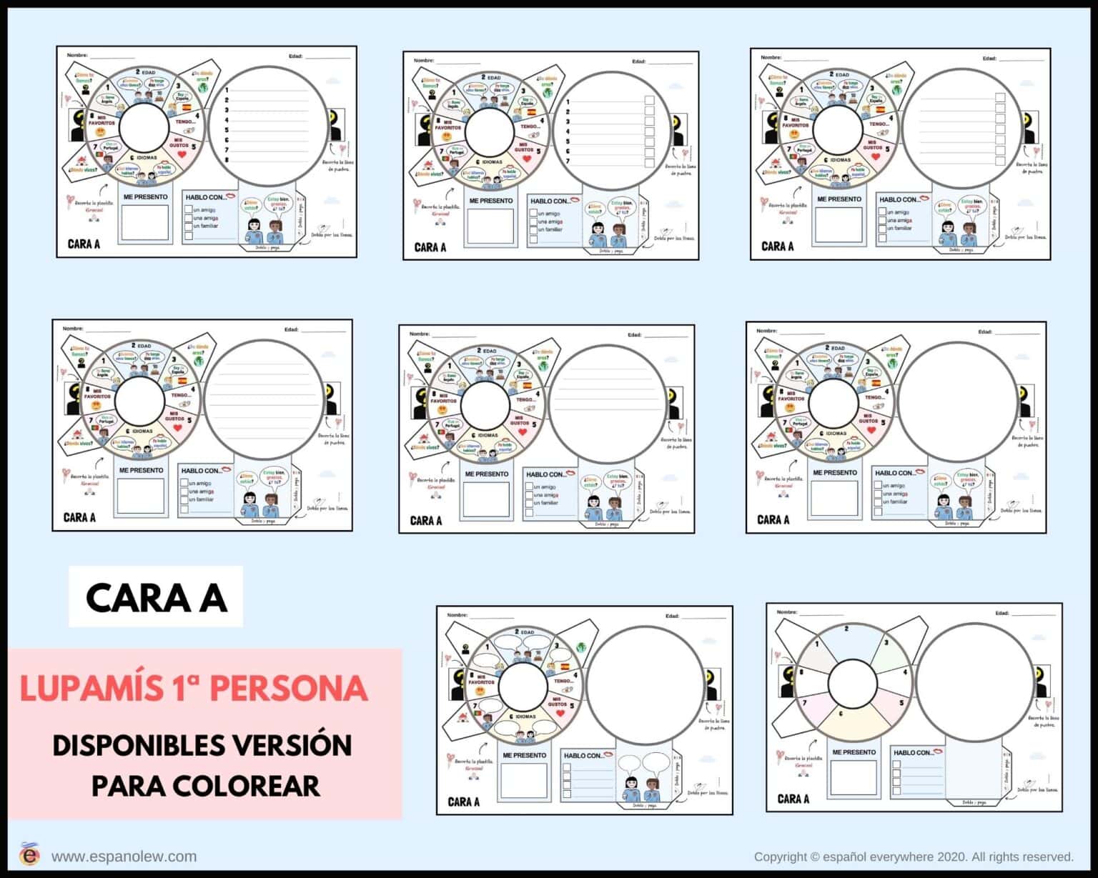 💻 ´Las lupamís (I)´- PRESENTARSE Y OBJETIVOS- Preguntas, Verbo tener ...
