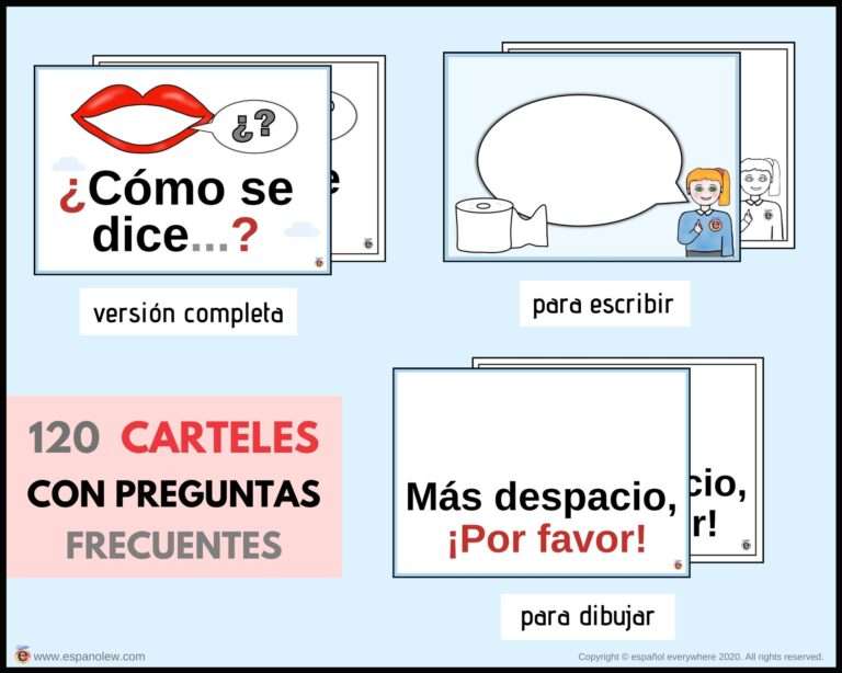 Preguntas y Frases Útiles para la Clase de Español. Actividades para la ...