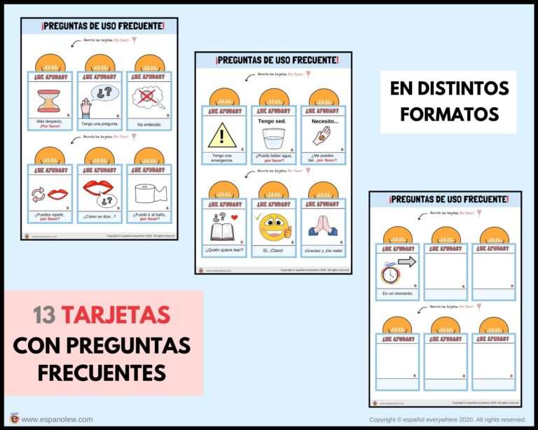 Preguntas y Frases Útiles para la Clase de Español. Actividades para la ...