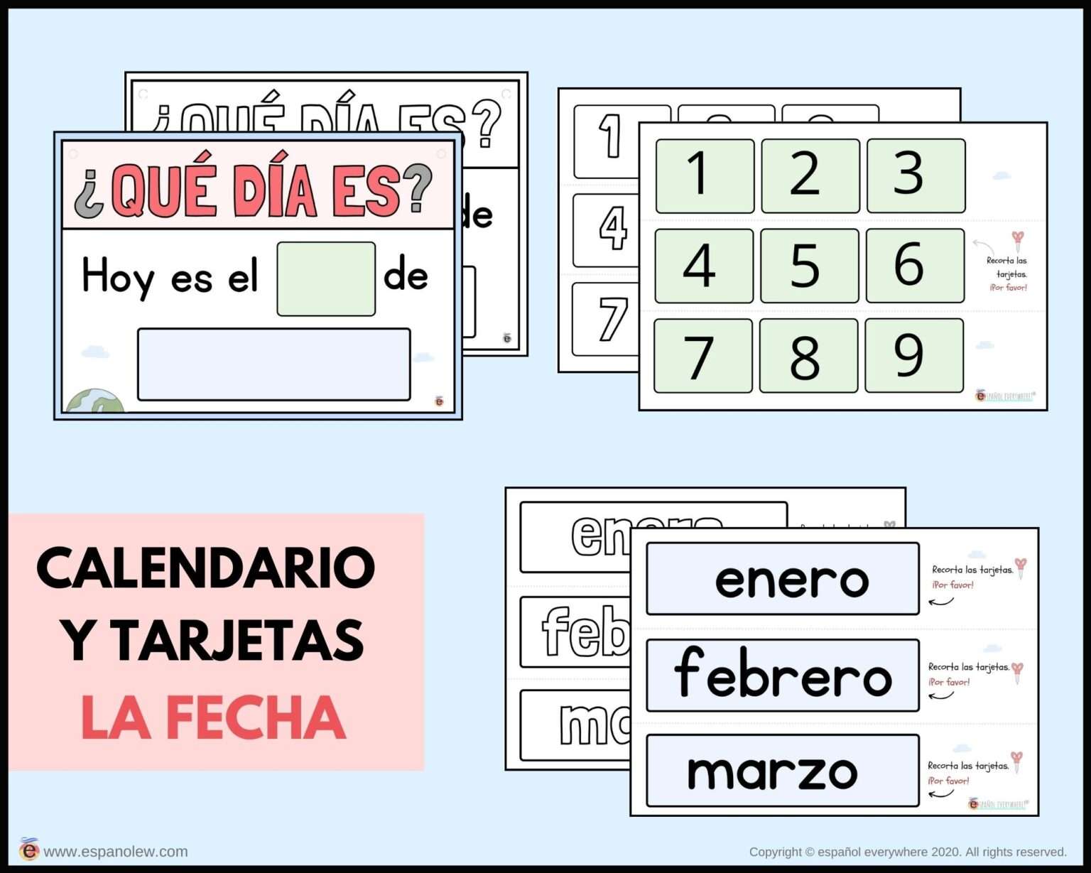 Calendario en la clase de español. Rutinas en clase de ELE para niños ...