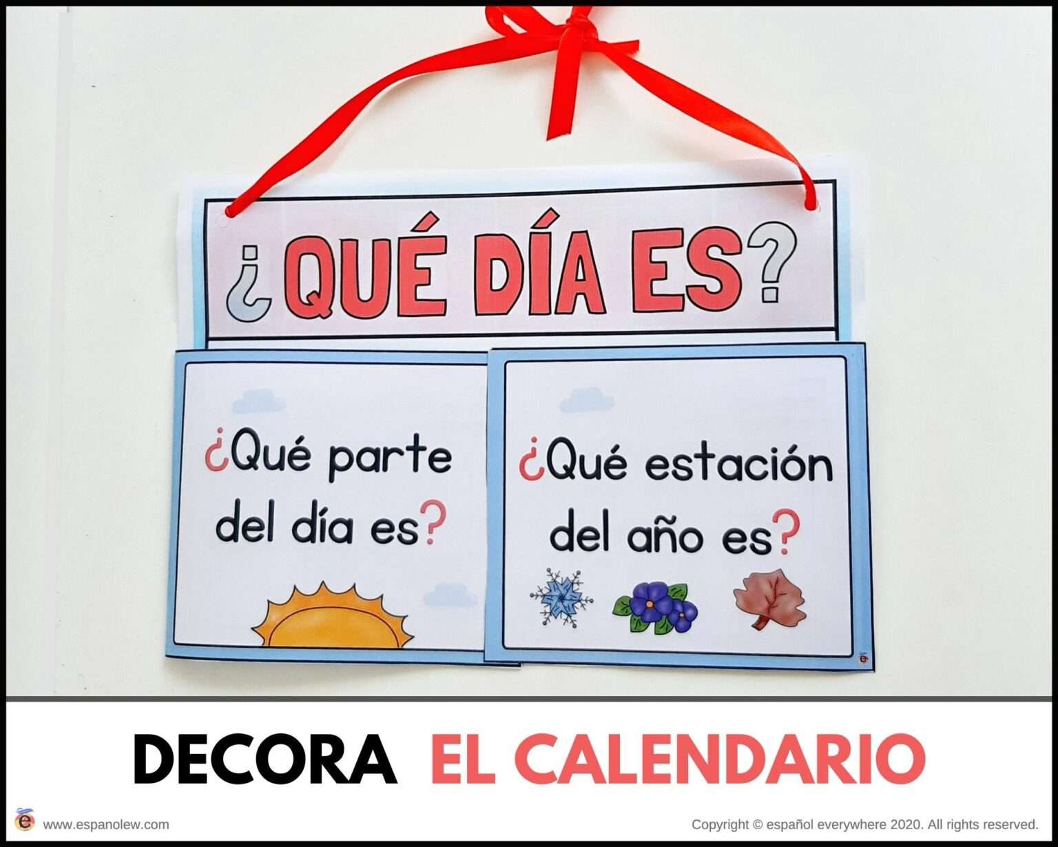 Calendario en la clase de español. Rutinas en clase de ELE para niños ...