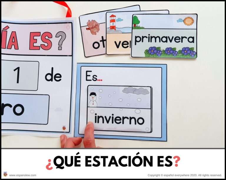 Calendario en la clase de español. Rutinas en clase de ELE para niños ...