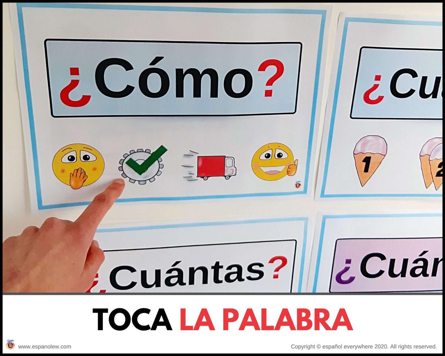 Carteles con palabras para formular preguntas. Letreros de Palabras ...