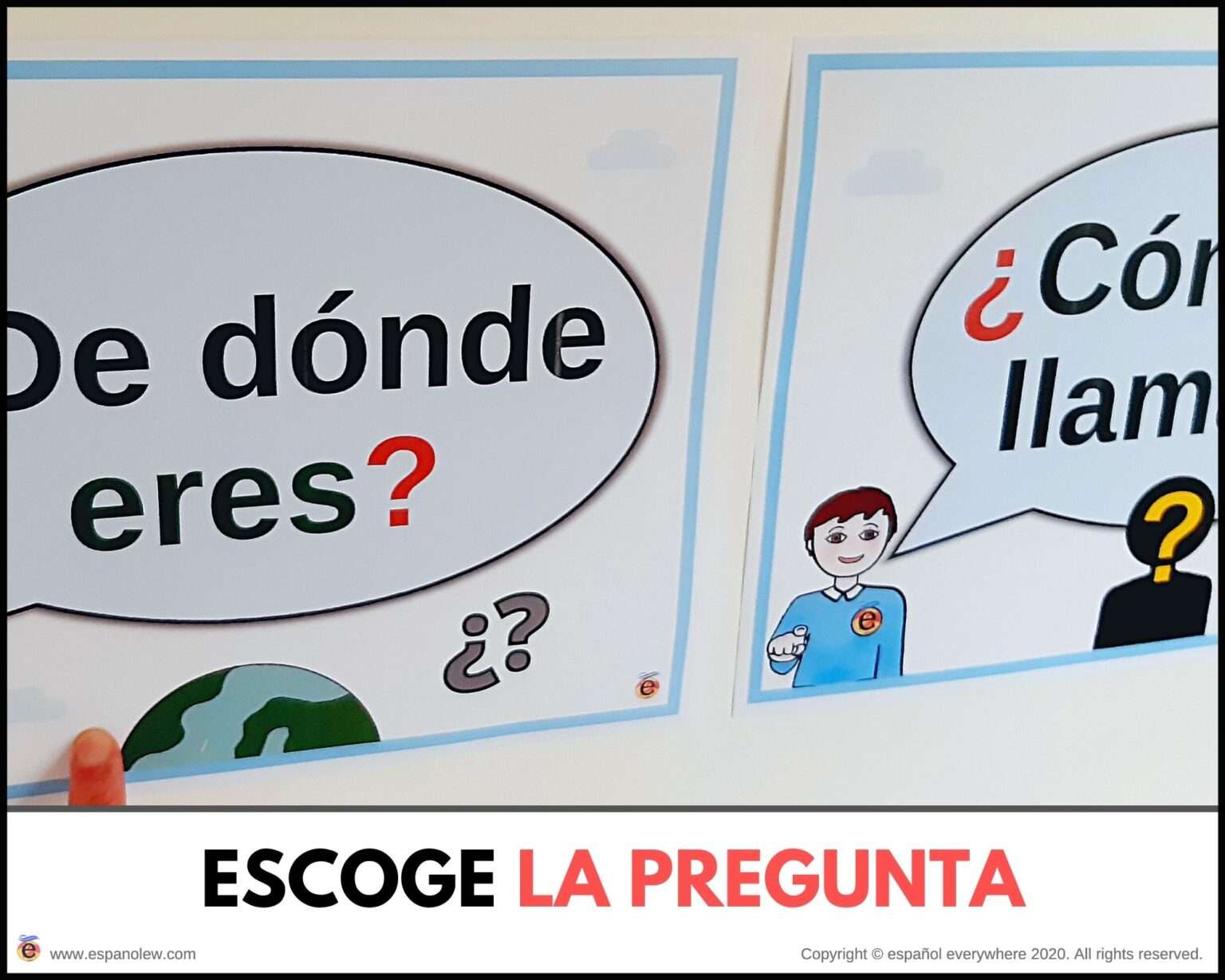 Carteles con saludos y preguntas personales. Me presento. Todo sobre mí ...