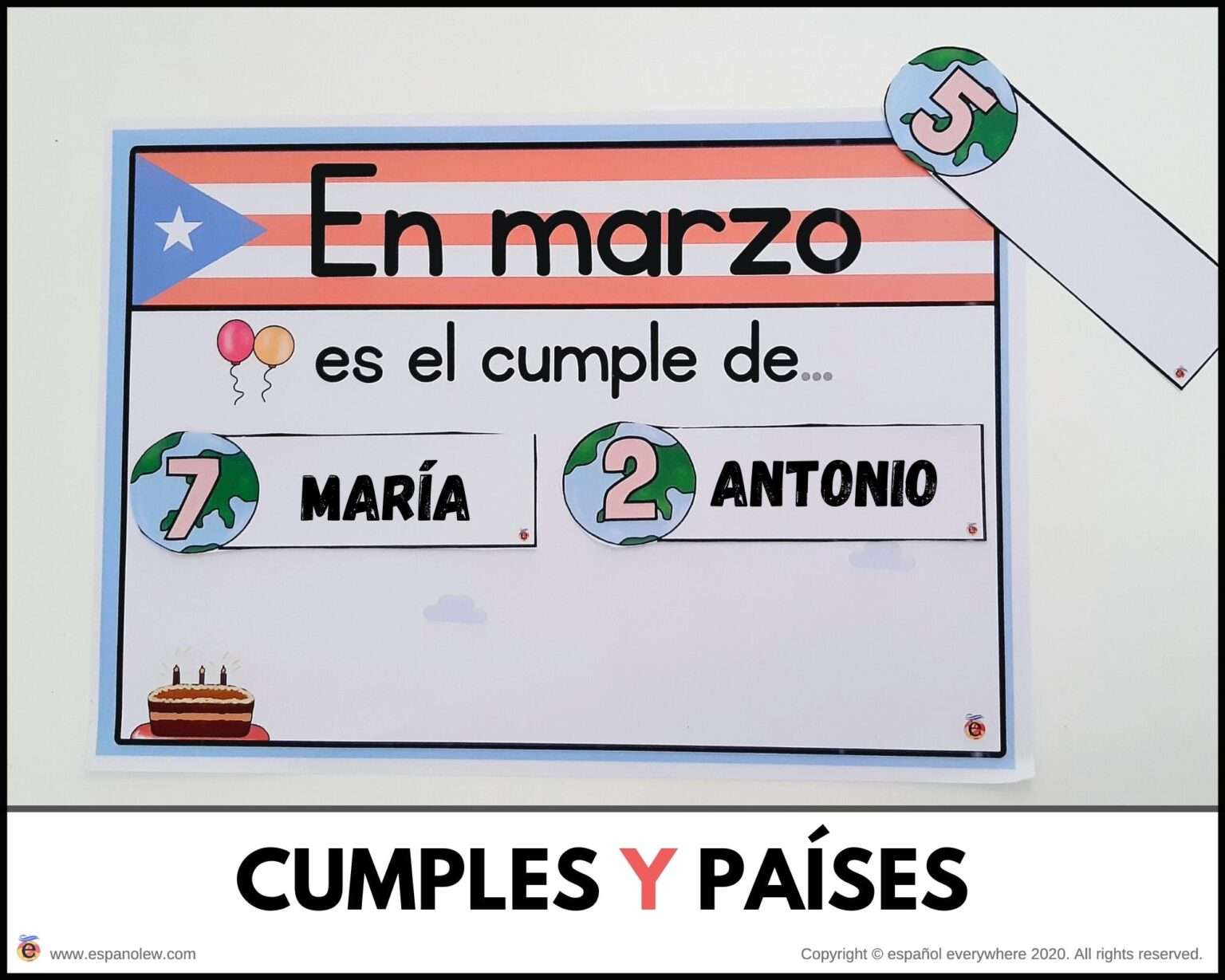 Decoraciones de cumpleaños. Cartel de cumpleaños para salón de clase ...