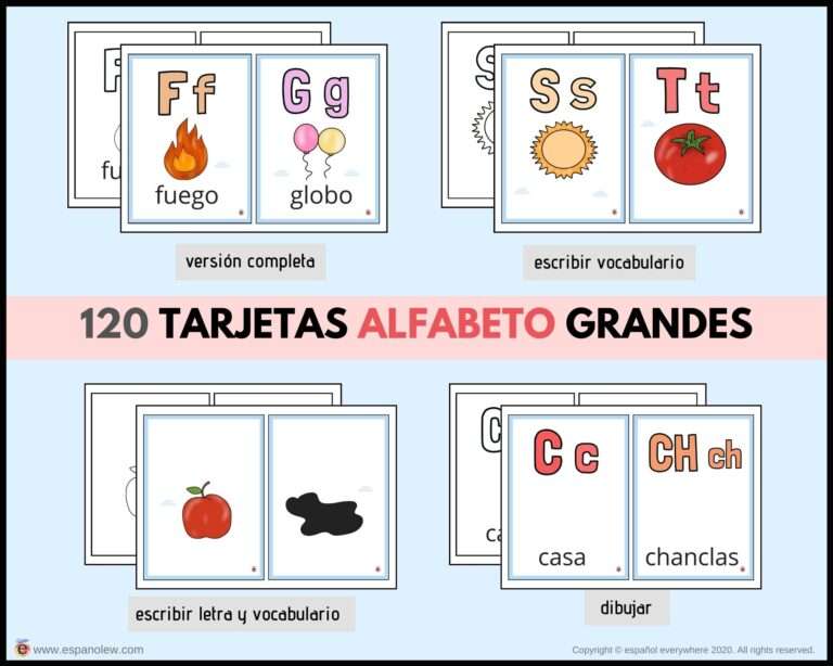 The alphabet in Spanish. El alfabeto en español. Juegos para aprender ...