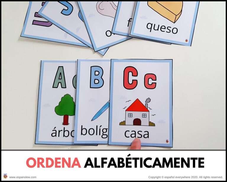 The alphabet in Spanish. El alfabeto en español. Juegos para aprender ...