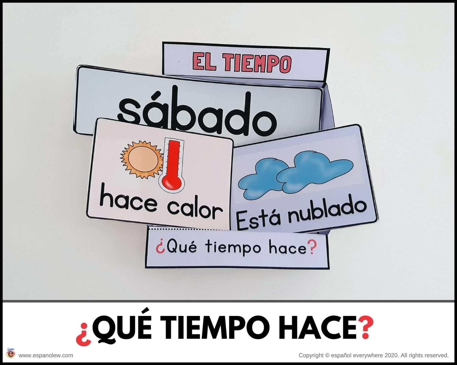 Vocabulario del tiempo – El clima en español. Juego y actividades para ...