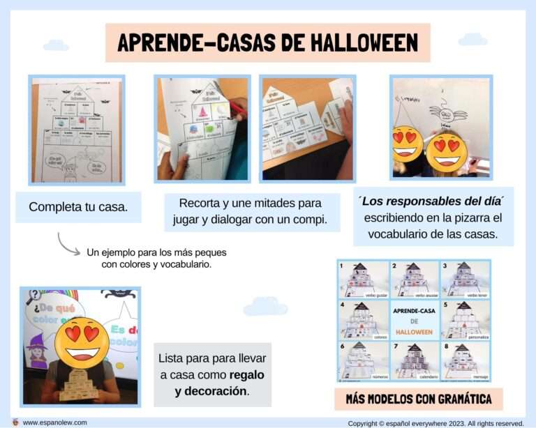 💻 ´Aprende-casas de Halloween´- Vocabulario, conjugación, verbos ...