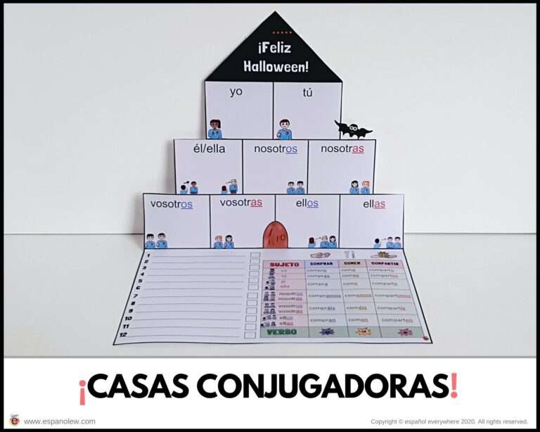 💻 ´Aprende-casas de Halloween´- Vocabulario, conjugación, verbos ...