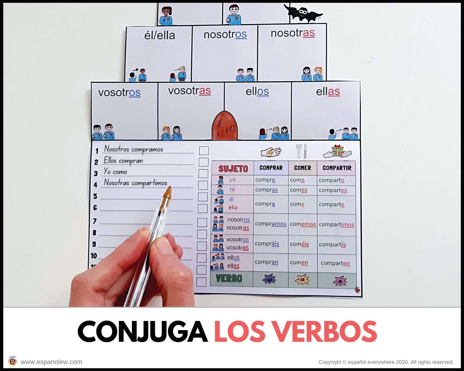 💻 ´Aprende-casas de Halloween´- Vocabulario, conjugación, verbos ...