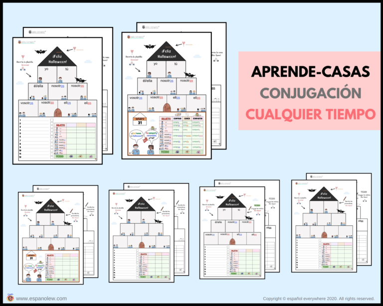 💻 ´Aprende-casas de Halloween´- Vocabulario, conjugación, verbos ...