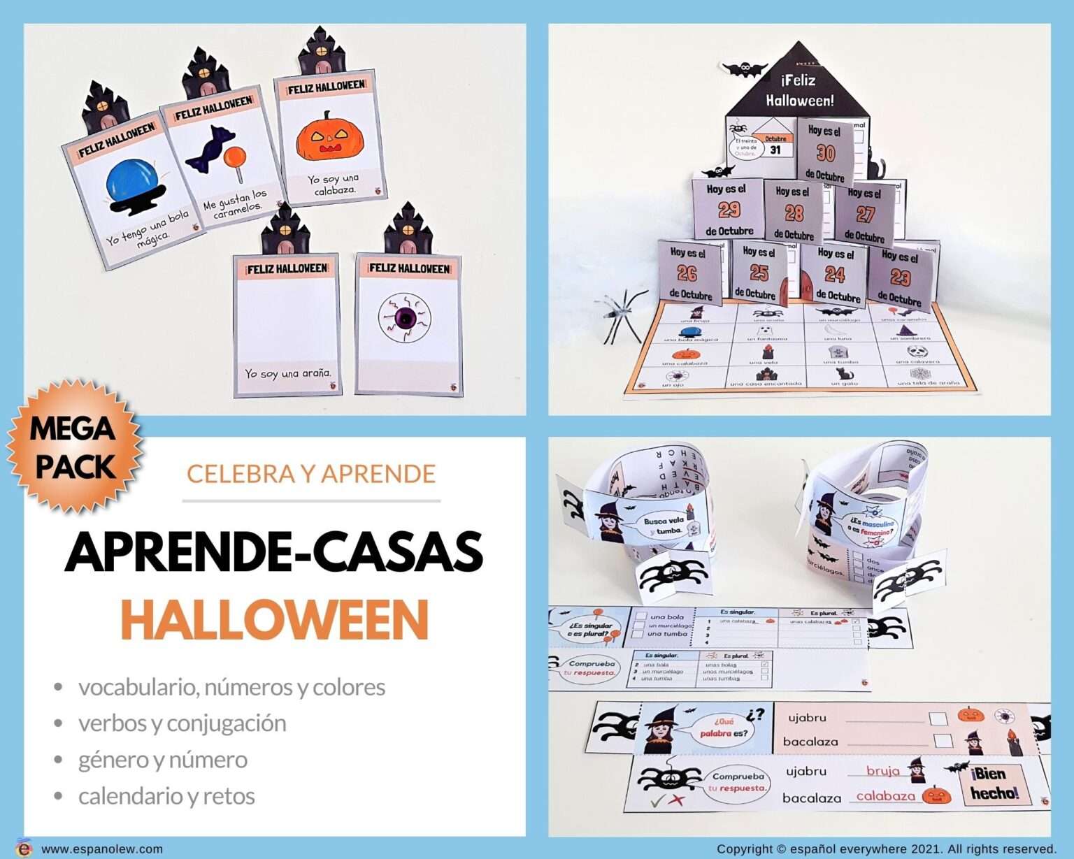 💻 ´Aprende-altares Día de Muertos´- Vocabulario, pronombres, verbos ...