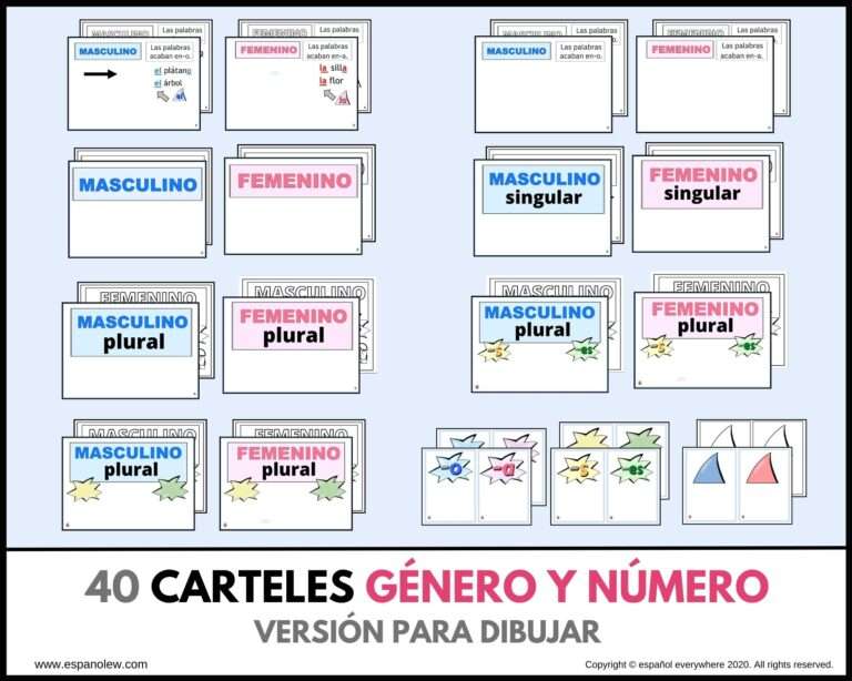 Concordancia género y número en clase de español para niños ...