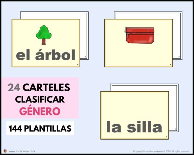 Concordancia género y número. Actividades, jugos y recursos didácticos.